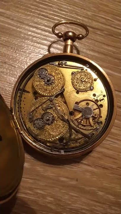 Карманные часы с музыкой и репетиром 1800-1830гг. - YouTube