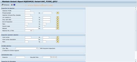 Oqiq Sap Tcode Results Recording Variant For Sample