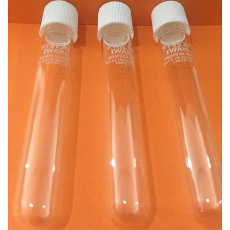 Jual Tabung Reaksi Test Tube Pyrex Iwaki Tutup Ulir 16x100 Jakarta