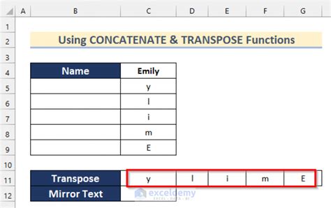 How To Mirror Text In Excel Easy Ways ExcelDemy