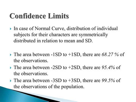 normal curve in biostatistics data inference and applications pptx