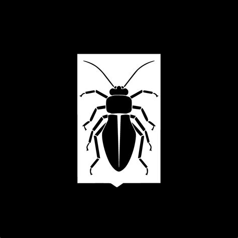 Cockroach Black And White Illustration 47845126 Vector Art At Vecteezy
