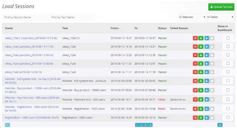 Managing Sessions Webload Documentation