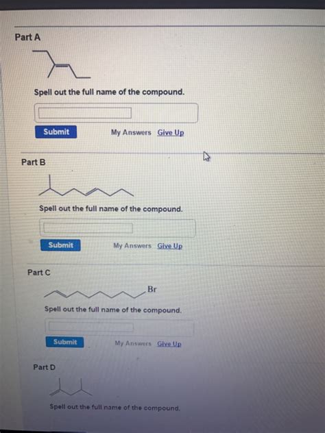 solved part a spell out the full name of the compound
