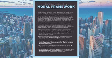 Chicago Faith Leaders Unveil Moral Framework As Crucial Step Towards