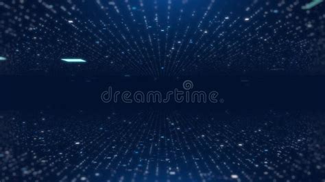 Data Center Binary Code Running Big Data For Business Dark Blue