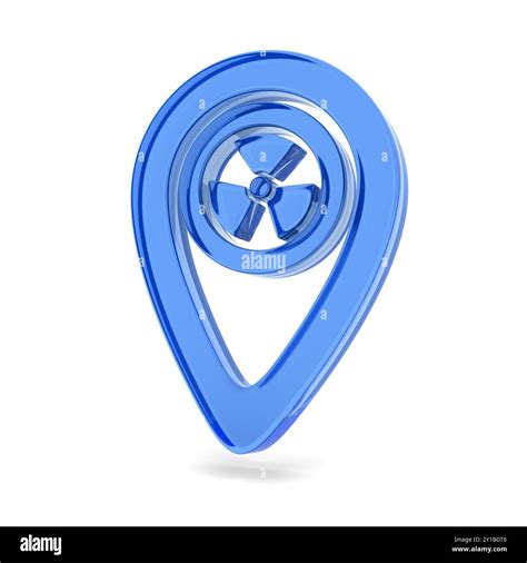 Glass Pointer Marker On White Background Isolated 3d Illustration