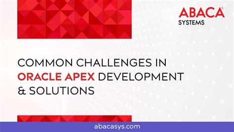 Common Challenges In Oracle Apex Development And Solutions