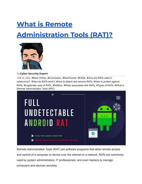 What Is Remote Administration Tools Ratpdf Operating Systems