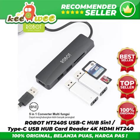 Jual Robot Ht S Usb C Hub In Type C Usb Hub Card Reader K Hdmi Ht Kota Malang