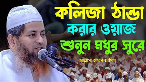 কলিজা ঠান্ডা করার মত ওয়াজ। আল্লামা হাসান জামিল Youtube