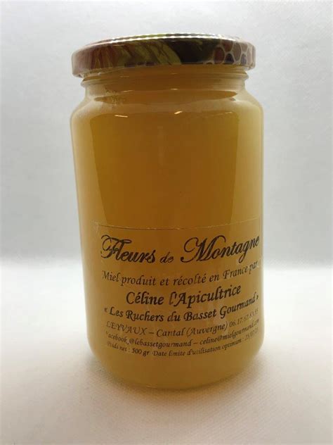 Miel Français de Fleurs de Montagne 500gr les ruchers du Basset