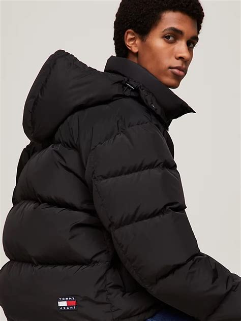Casual Fit Alaska Puffer Jacke Mit Logo Schwarz Tommy Hilfiger