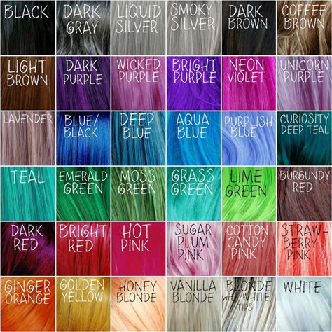 Bleach Dye Color Chart At Savannah Derrington Blog