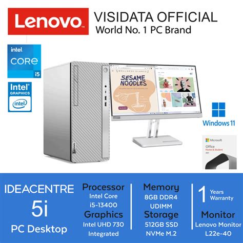 Jual Lenovo Ideacentre 5i 0fid Intel I5 13400 8gb 512gb W11 Ohs