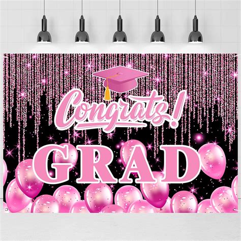 Congrats Grad Graduation Backdrop Banner Graduation