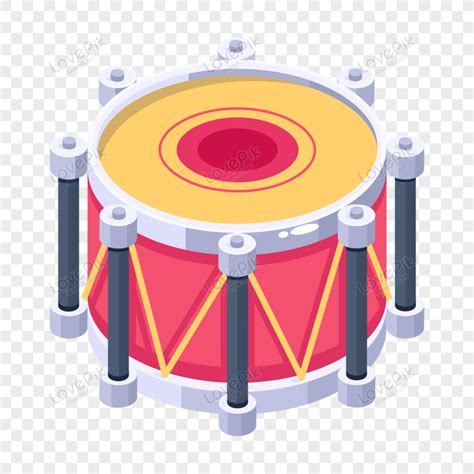 아이소메트릭 드럼 Png 일러스트 및 벡터 이미지 무료 다운로드 Lovepik