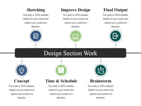 Design Section Work Ppt PowerPoint Presentation Ideas Icon