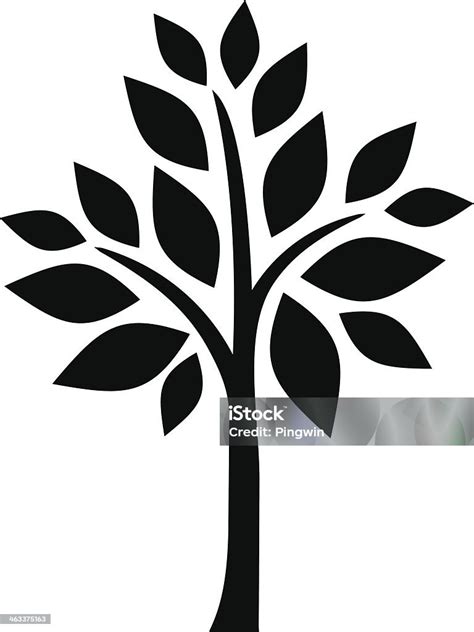 Abstract Tree向量圖形及更多側影圖片 側影 樹 矢量圖 Istock