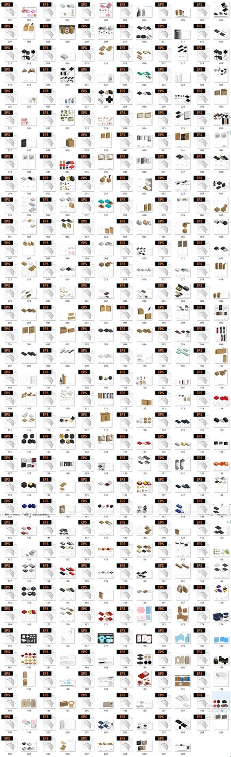 各类产品包装盒纸箱设计稿刀模平面展开图3d展示模板ai设计素材集 淘宝网 花瓣网