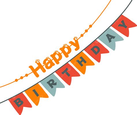 Banner De Feliz Cumpleaños Con Fondo Transparente PNG Feliz