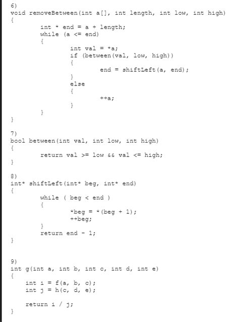 solved show what the stack frame would look like for each of