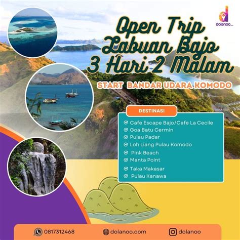 Open Trip Labuan Bajo 3 Hari 2 Malam 2024 Dolanoo