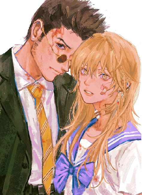 Kurapika Leorio Paladiknight Hunter X Hunter Highres 1boy 1girl