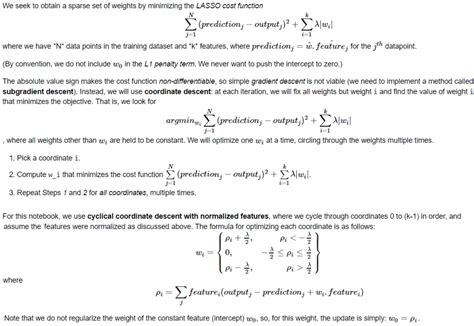 Implementing Lasso Regression With Coordinate Descent Sub Gradient Of