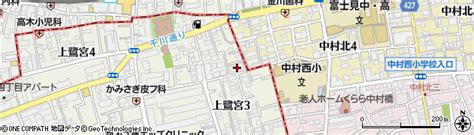 東京都中野区上鷺宮3丁目14 15の地図 住所一覧検索｜地図マピオン