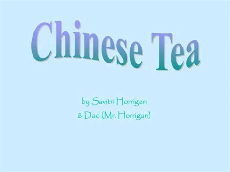 Ppt Exploring Jasmine Tea And The Chinese Tea Tree Insights From