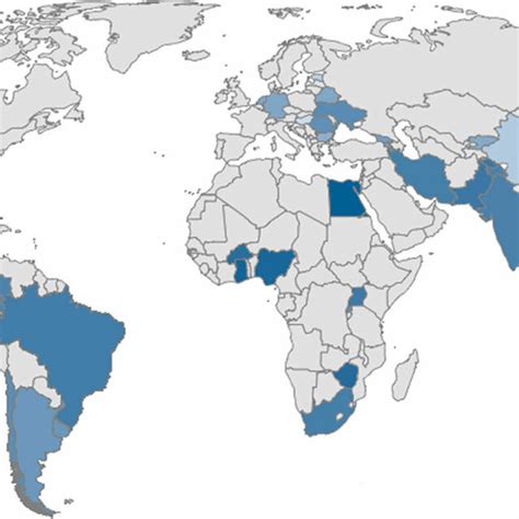 Religious Identity Country Means Note Darker Colour Indicating