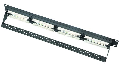 1U UTP 24Port With Cable Management CAT6 Patch Panel Latitude Network Rack Patch Panel