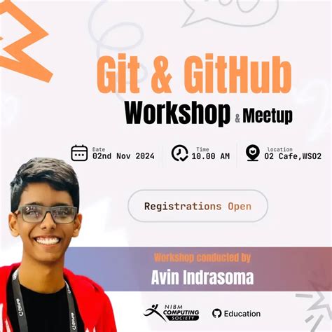 Registrations For The Git And Github Workshop And Nibm Computing Society