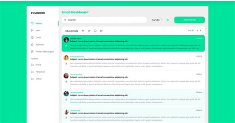 Email Dashboard And Emails Inbox Cms Newsletter Ui Websites Ux And Ui Kits Ft Email And Emails