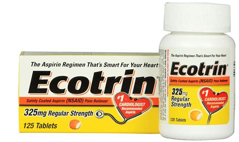 Ecotrin Regular Strength 325 Mg 125 Tablets Vitacost