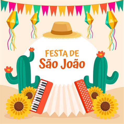 Free Vector Flat Sao Joao Illustration