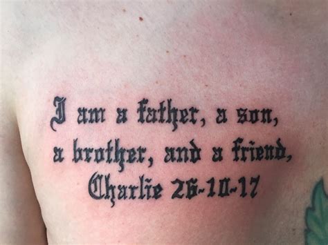 Old English Font Tattoo
