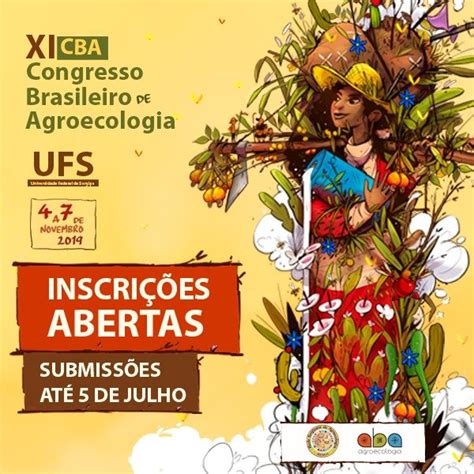 Inscrições Abertas Para O Xi Congresso Brasileiro De Agroecologia Cba