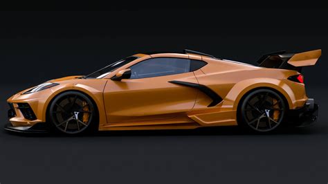2023 Chevrolet Corvette C8 Tuned 3d Model By Ea09studio