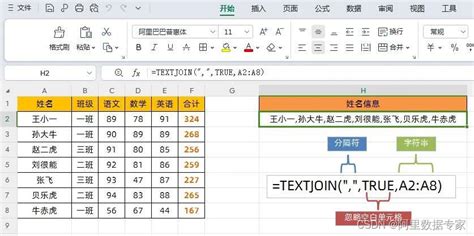 Excel新函数textjoin太强大了，这些高级用法太实用了textjoin函数 Csdn博客