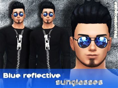 Accessories Blue Reflective Mirror Sunglasses By Pinkzombiecupcake