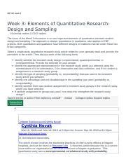 Nr Week Docx Nr Week Week Elements Of Quantitative