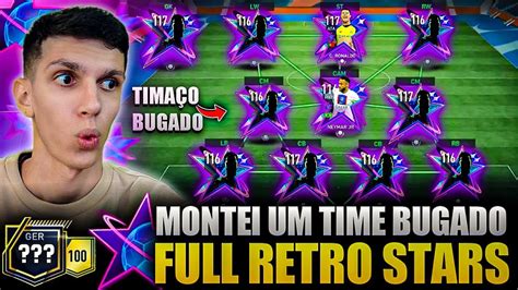 NEY CR7 E MAIS PACK OPEN MONTEI UM TIMAÇO FULL RETRO STARS BUGADO