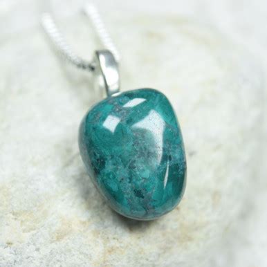 Chrysocolla Stone Pendant And Necklace Made To Order