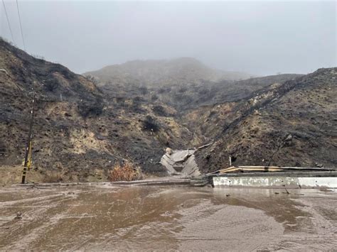 Severe Storm Brings Flash Flood Warnings Mudslides And Full Pch