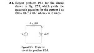 Solved Repeat Problem P2 1 For The Circuit Shown In Fig