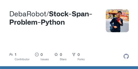 Github Debarobot Stock Span Problem Python