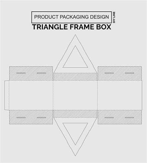Cutomize Product Packaging Design Triangle Frame Box 17480851 Vector