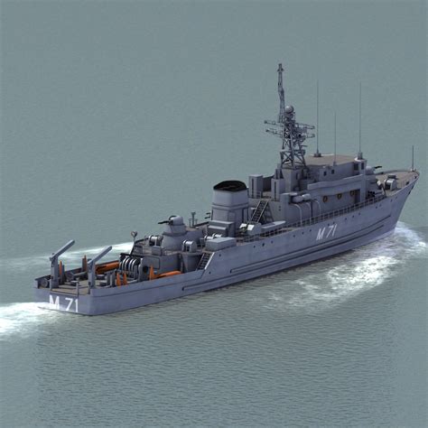 Natya Class Minesweeper 3d Model 149 3dm 3ds Dae Dwg Fbx Flt Obj Ma Wrl X Max
